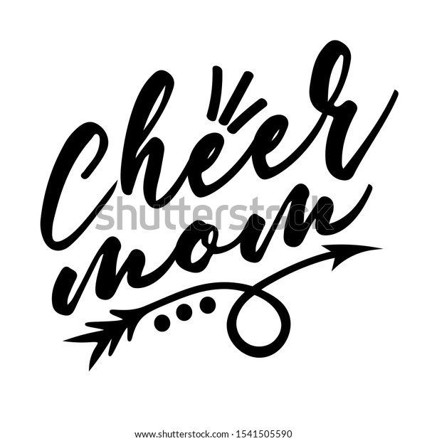 Cheer Mom Vector Sports Digital Design Stock Vector (Royalty Free ...