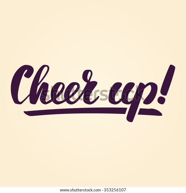 Cheer Hand Lettering Text On Vintage 스톡 벡터(로열티 프리) 353256107 | Shutterstock