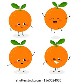 Cute Orange Cartoon Royalty Free Stock SVG Vector and Clip Art