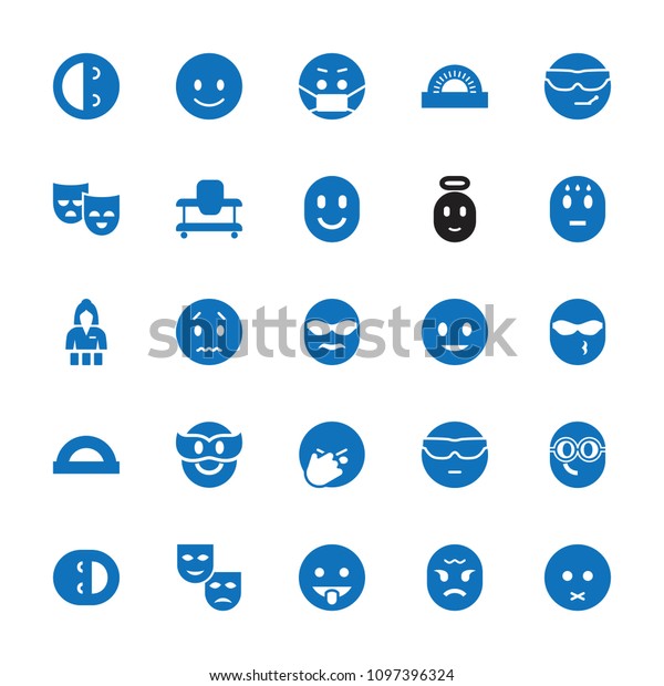 Cheerful Icon Collection 25 Cheerful Filled Stock Vector (Royalty Free ...