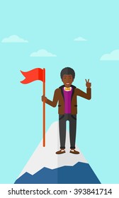Cheerful Leader Man Stock Vector (Royalty Free) 393841714 | Shutterstock
