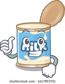 Condensed Milk Cartoon Character Design Having Stock Vector (Royalty ...