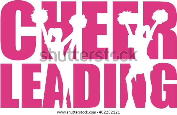 Cheerleading Word Cutout Stock Vector (Royalty Free) 402252121