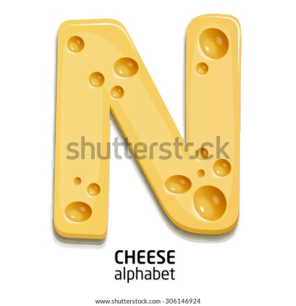 Cheese Alphabet Letter Stock Vector (Royalty Free) 306146924 | Shutterstock