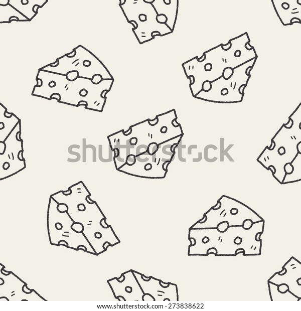 Cheese Doodle Seamless Pattern Background: เวกเตอร์สต็อก (ปลอดค่า ...