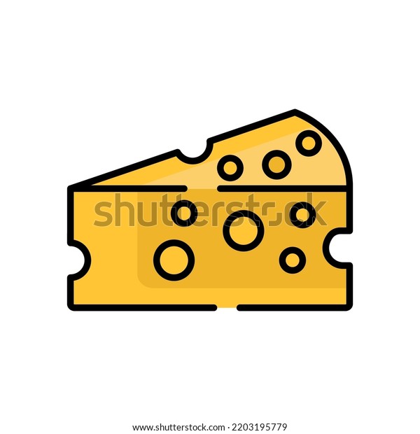 Cheese Icon Set Design Template Vector Stock Vector (Royalty Free ...