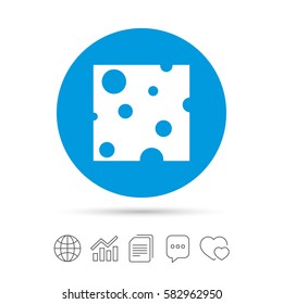 Cheese Sign Icon Slice Cheese Symbol Stock Vector (Royalty Free ...