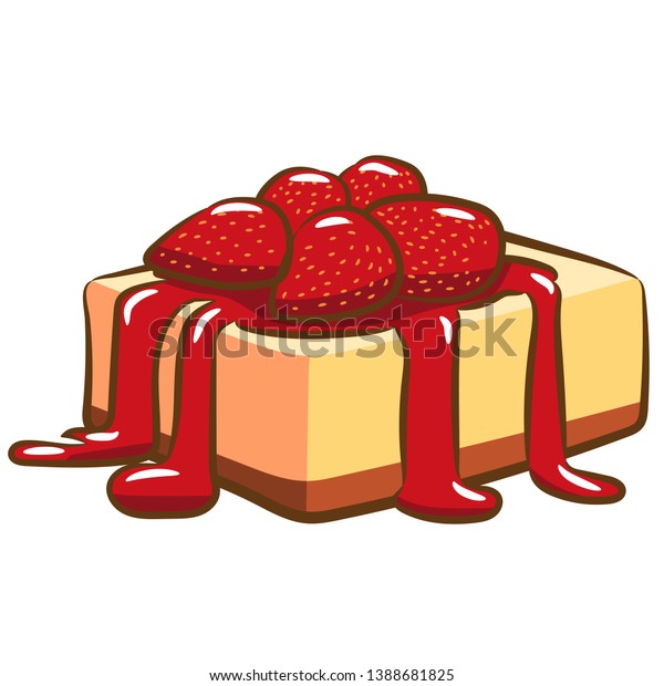 Cheesecake Vector Clipart Design Cartoon Stock Vector (Royalty Free ...