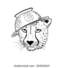 Cheetah Cooking Stock Vector (Royalty Free) 324454619 | Shutterstock
