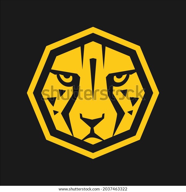 Cheetah Head Mascot Logo Icon Vector Stock Vector (Royalty Free ...