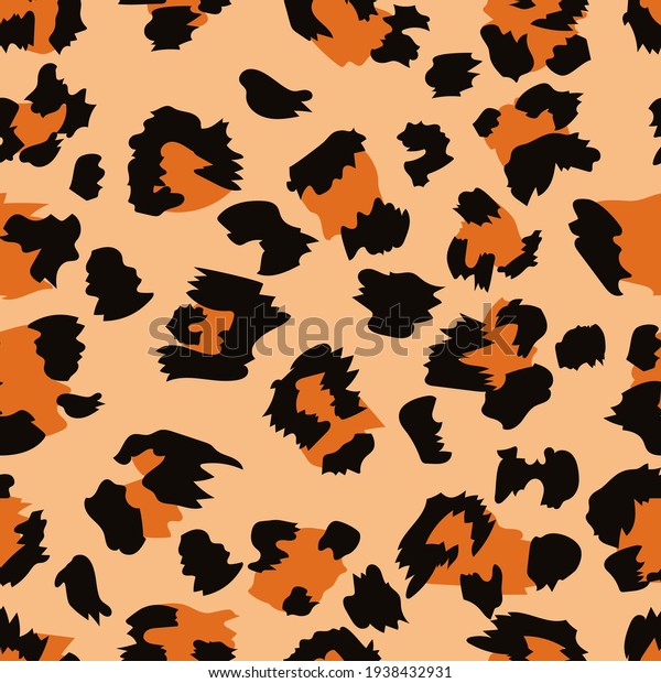 Cheetah Seamless Background Textile Design Pattern Stock Vector ...