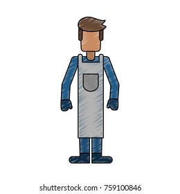 Chef Avatar Full Body Icon Vector: vector de stock (libre de regalías ...