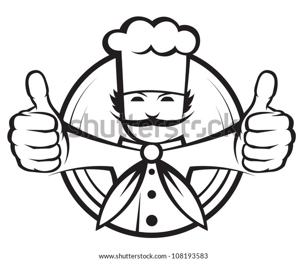 Chef Big Mustache Stock Vector (Royalty Free) 108193583