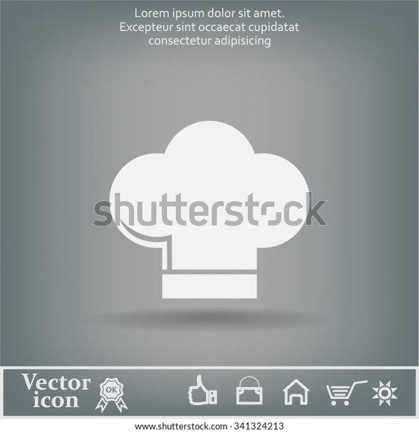 Chef Cap Icon Cooking Cap Stock Vector (Royalty Free) 341324213 ...