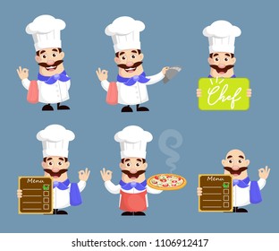 Chef Cartoons Vectors Stock Vector (Royalty Free) 1106912417 | Shutterstock