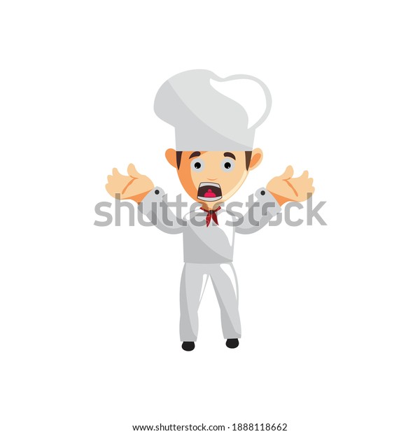 Chef Character Angry Creation Illustration Template Stock Vector ...