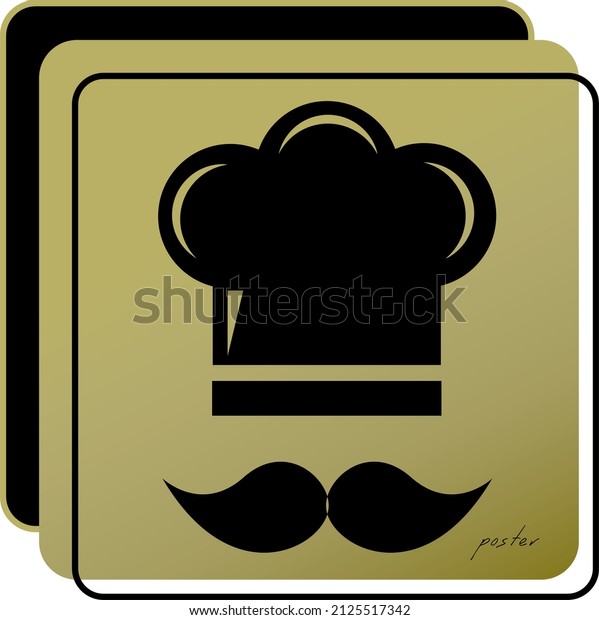 Chef Cook Food Vector Sign Stock Vector (Royalty Free) 2125517342 ...