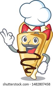 Chef Crepe Cartoon Shape Stock Vector (Royalty Free) 1482807458 ...