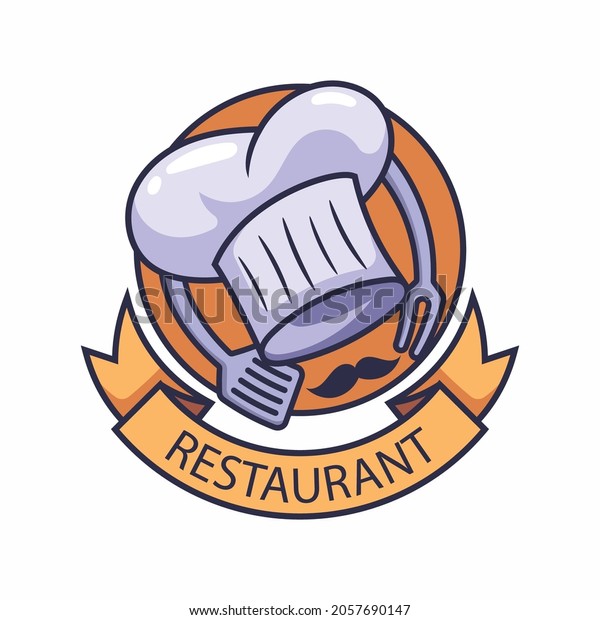 Chef Food Restaurant Logo Emblem Stock Vector (Royalty Free) 2057690147 ...