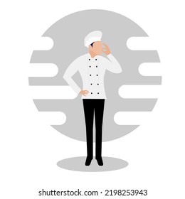 Chef Graphic Illustration Flat Design Vector Stock Vector (Royalty Free ...