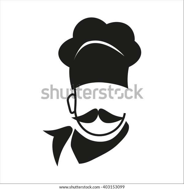 Chef Hat Big Mustache Menu Card: vetor stock (livre de direitos ...