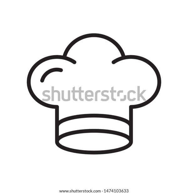 Chef Hat Icon Trendy Outline Style Stock Vector (Royalty Free ...