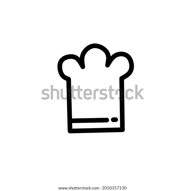 Chef Hat Line Icon Outline Vector Stock Vector (Royalty Free ...