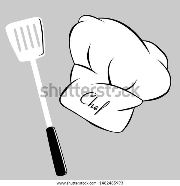 Chef Hat Spatula Vector Design 2 Stock Vector (Royalty Free) 1482485993 ...