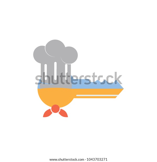 Chef Key Logo Icon Design Stock Vector (Royalty Free) 1043703271 ...