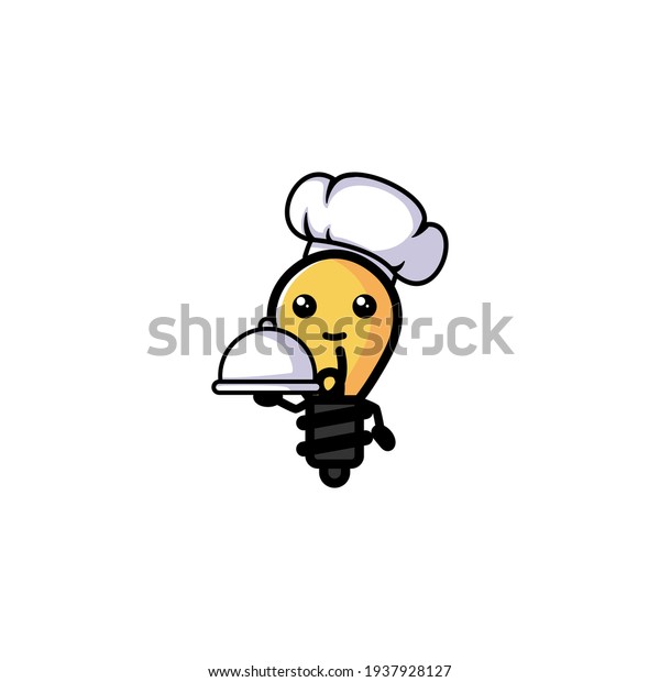 Chef Lamp Cartoon Character Design Vector Stock Vector (Royalty Free ...