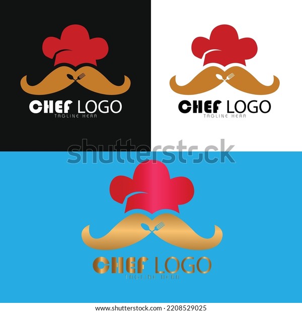 Chef Logo Design Abstract Cooky Chef Stock Vector (Royalty Free ...