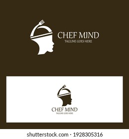 Chef Mind Logo Design Concept Vector Stock Vector (Royalty Free ...