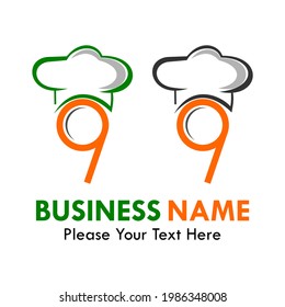 Chef Nine Logo Template Illustration Stock Vector (Royalty Free ...