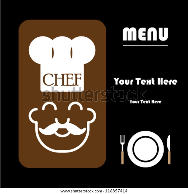 Chef Restaurant Menu Design Stock Vector (Royalty Free) 116857414 ...