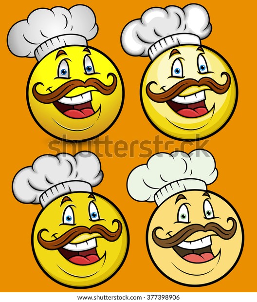 Chef Smiley Emoji Set Stock Vector (Royalty Free) 377398906 | Shutterstock