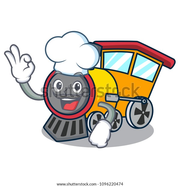 Chef Train Character Cartoon Style Stock Vector (Royalty Free ...
