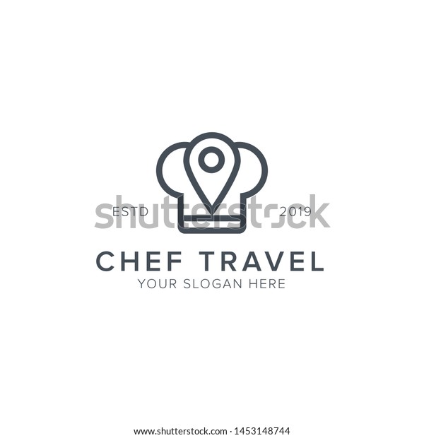 Chef Travel Icon Logo Design Stock Vector (Royalty Free) 1453148744 ...