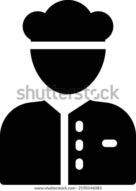 Vektor Stok Chef Vector Illustration On Transparent Backgroundpremium ...