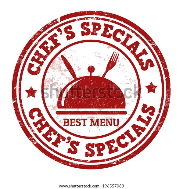 Chefs Specials Grunge Rubber Stamp On Stock Vector (Royalty Free ...