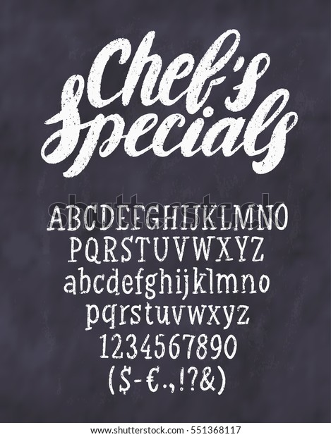 Chefs Specials Menu Chalkboard Template Stock Vector (Royalty Free ...