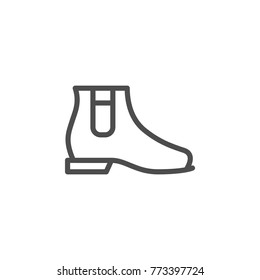 Chelsea Boot Line Icon Stock Vector (Royalty Free) 773397724 | Shutterstock