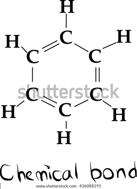 Chemical Bond Structure Stock Vector (Royalty Free) 436088191