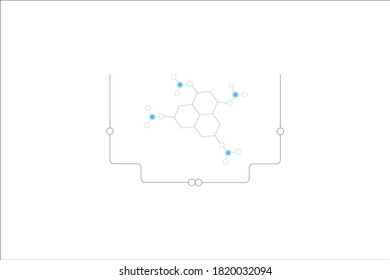 Chemical Compound Vector Design Illustration Stock Vector (Royalty Free ...