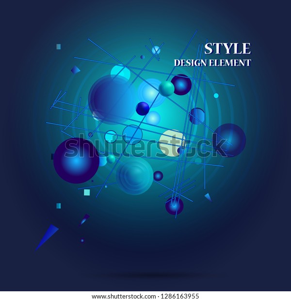 Chemical Elements Structure Atom Chemistry Abstract Stock Vector ...