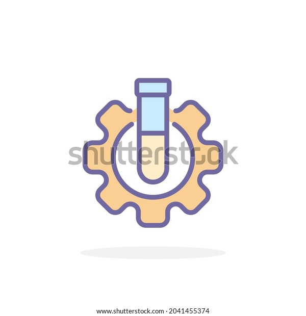 Chemical Engineering Icon Filled Outline Style Stock Vector (Royalty ...