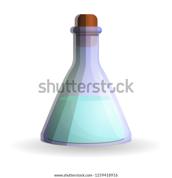 Chemical Flask Icon Cartoon Chemical Flask Stock Vector (Royalty Free ...