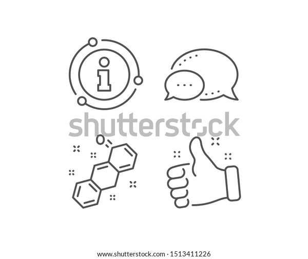 Chemical Formula Line Icon Chat Bubble Stock Vector (Royalty Free ...