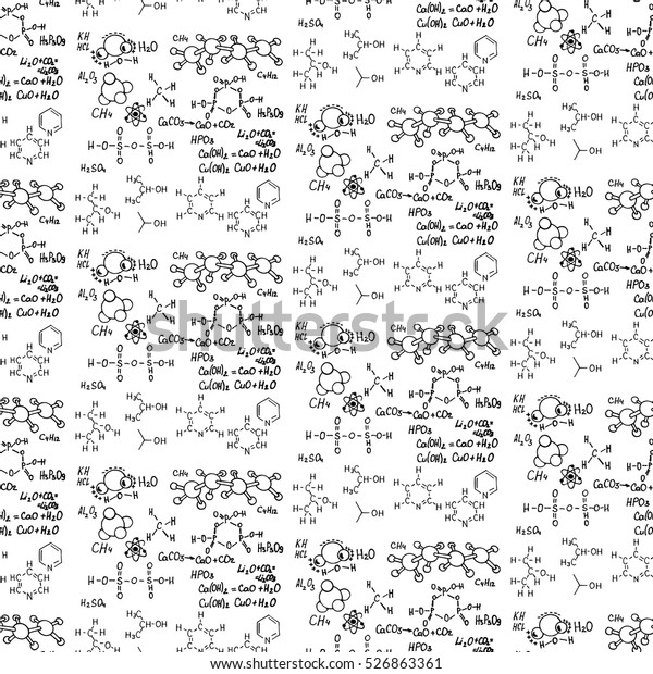 Chemical Formula Scheme On Whiteboard Vector Stock Vector (Royalty Free ...