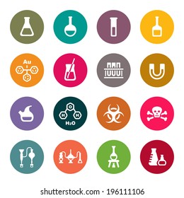 Chemical Icon Set Stock Vector (Royalty Free) 196111106 | Shutterstock