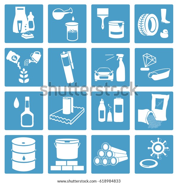 Chemical Icons Stock Vector (Royalty Free) 618984833 | Shutterstock